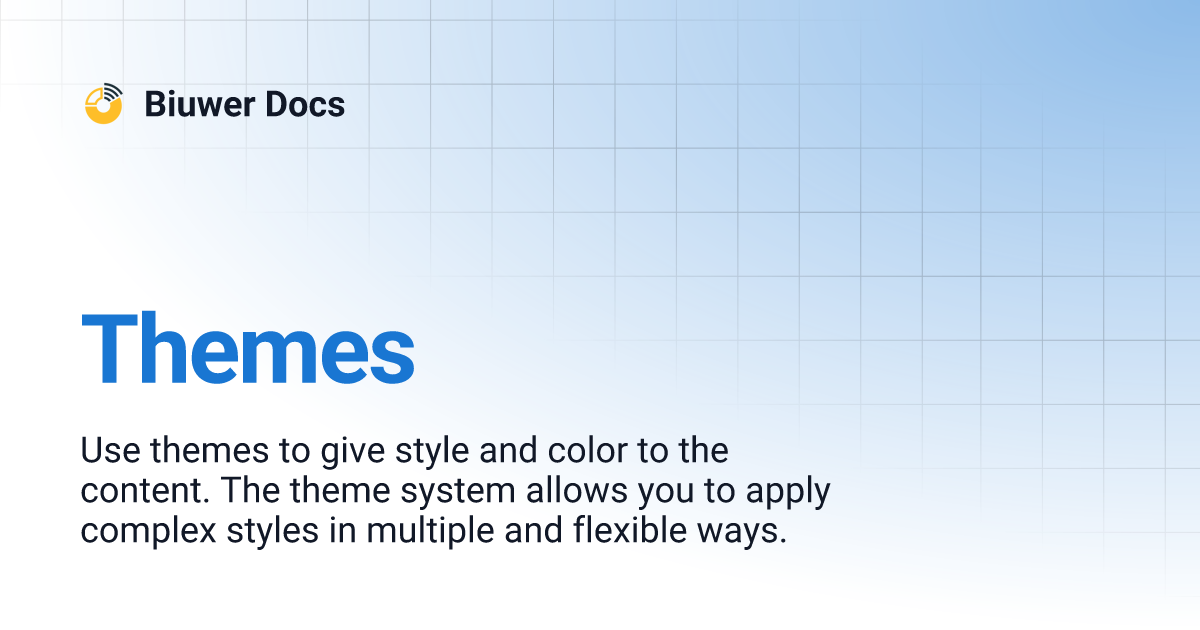 Themes | Biuwer Docs